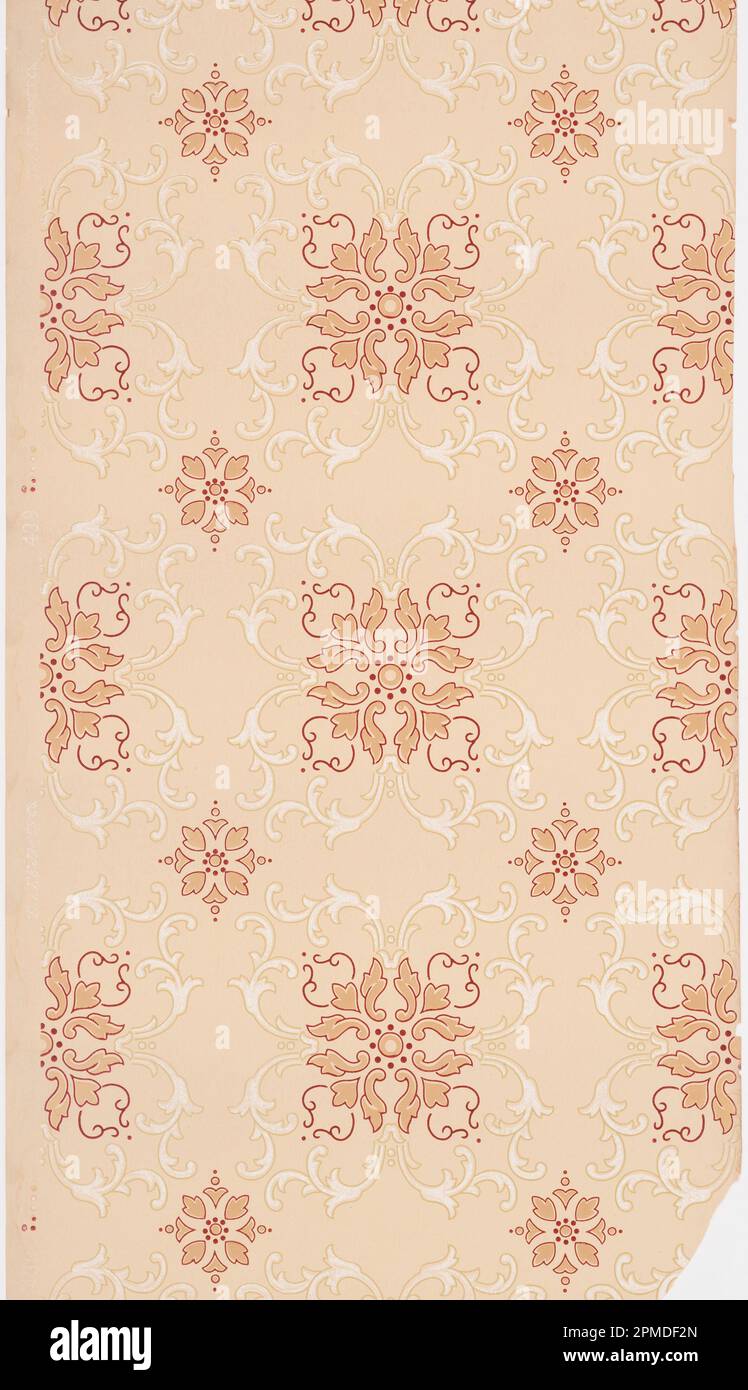 Ceiling Paper (USA); Manufactured by F. E. James Co.; machine-printed ...