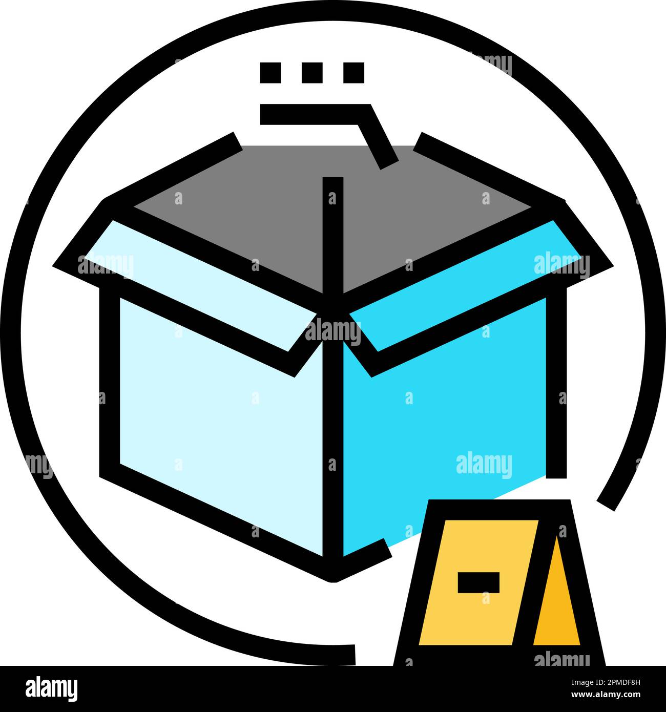 demonstrative evidence crime color icon vector illustration Stock ...