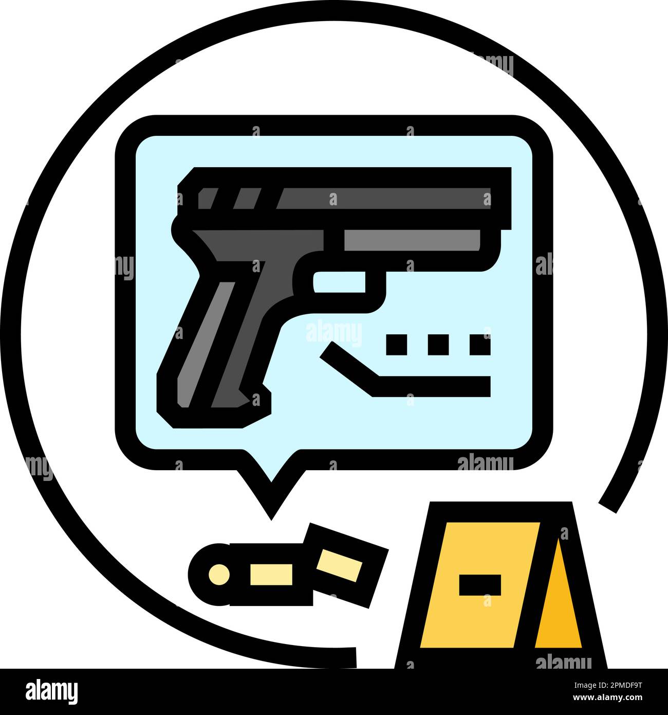 trace evidence crime color icon vector illustration Stock Vector Image ...