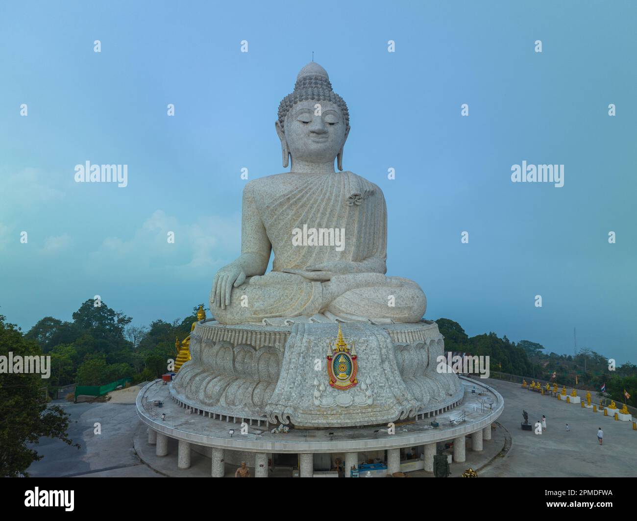 aerial view Phuket Big Buddha is one of the island most important and ...