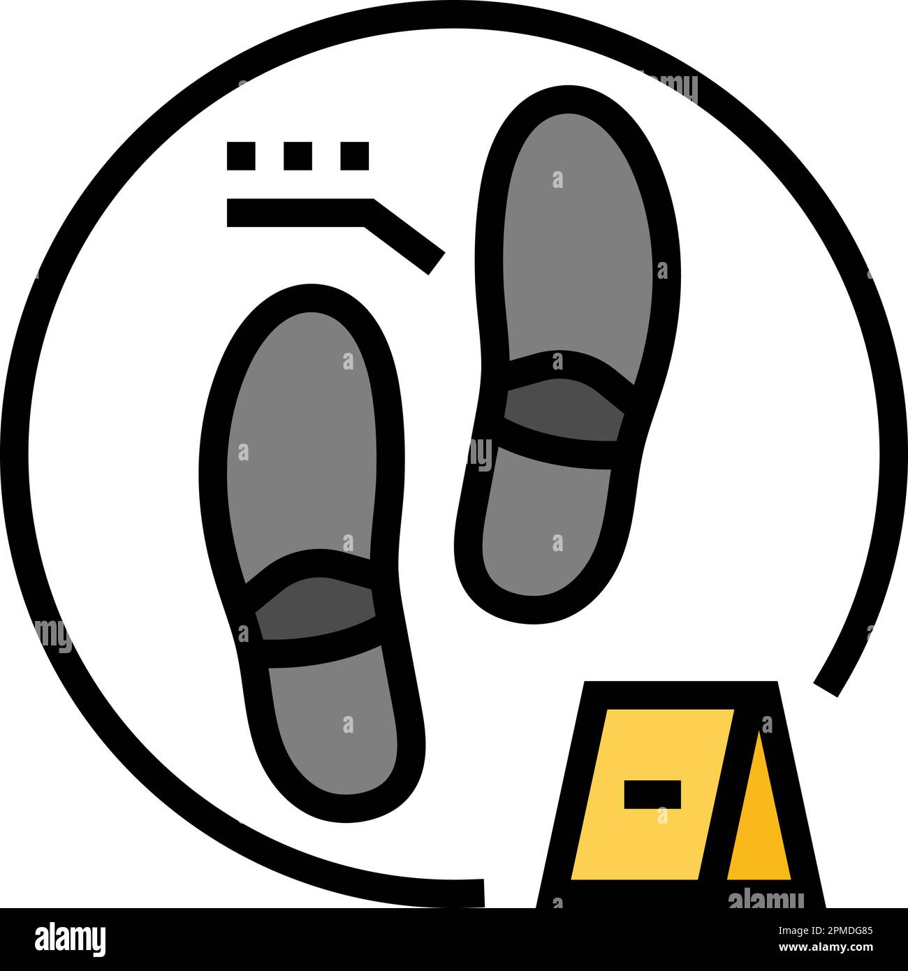 class physical evidence crime color icon vector illustration Stock ...