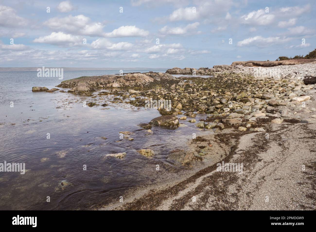 Rock cove off Gabarus Bay in Nova Scotia Canada taken in the early ...