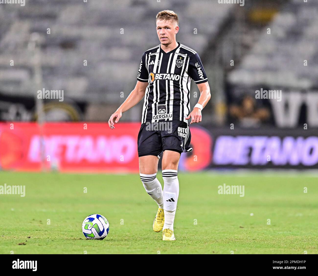 Belo Horizonte, Brazil, 12th Apr, 2023. Bruno Fuchs of Atletico Mineiro ...