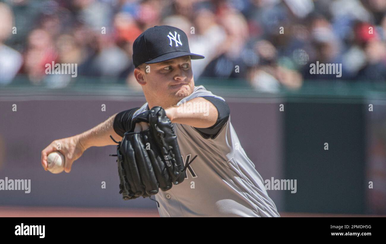 New York Yankees starting pitcher Clarke Schmidt delivers against the ...