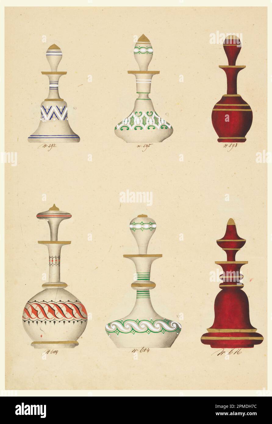 Designs for glass scent bottles this is a drawing it hi-res stock ...