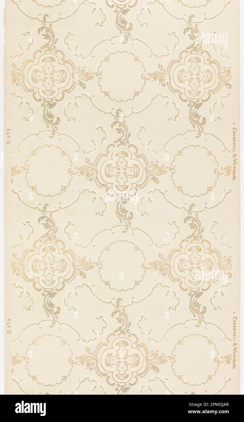Ceiling Paper (USA); Manufactured by Cresswell & Washburn Ltd; machine ...