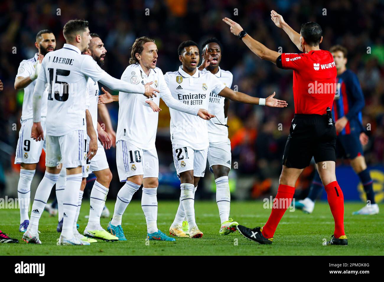 Barcelona, Spain. Credit: D. 5th Apr, 2023. Luka Modric, Rodrygo (Real ...