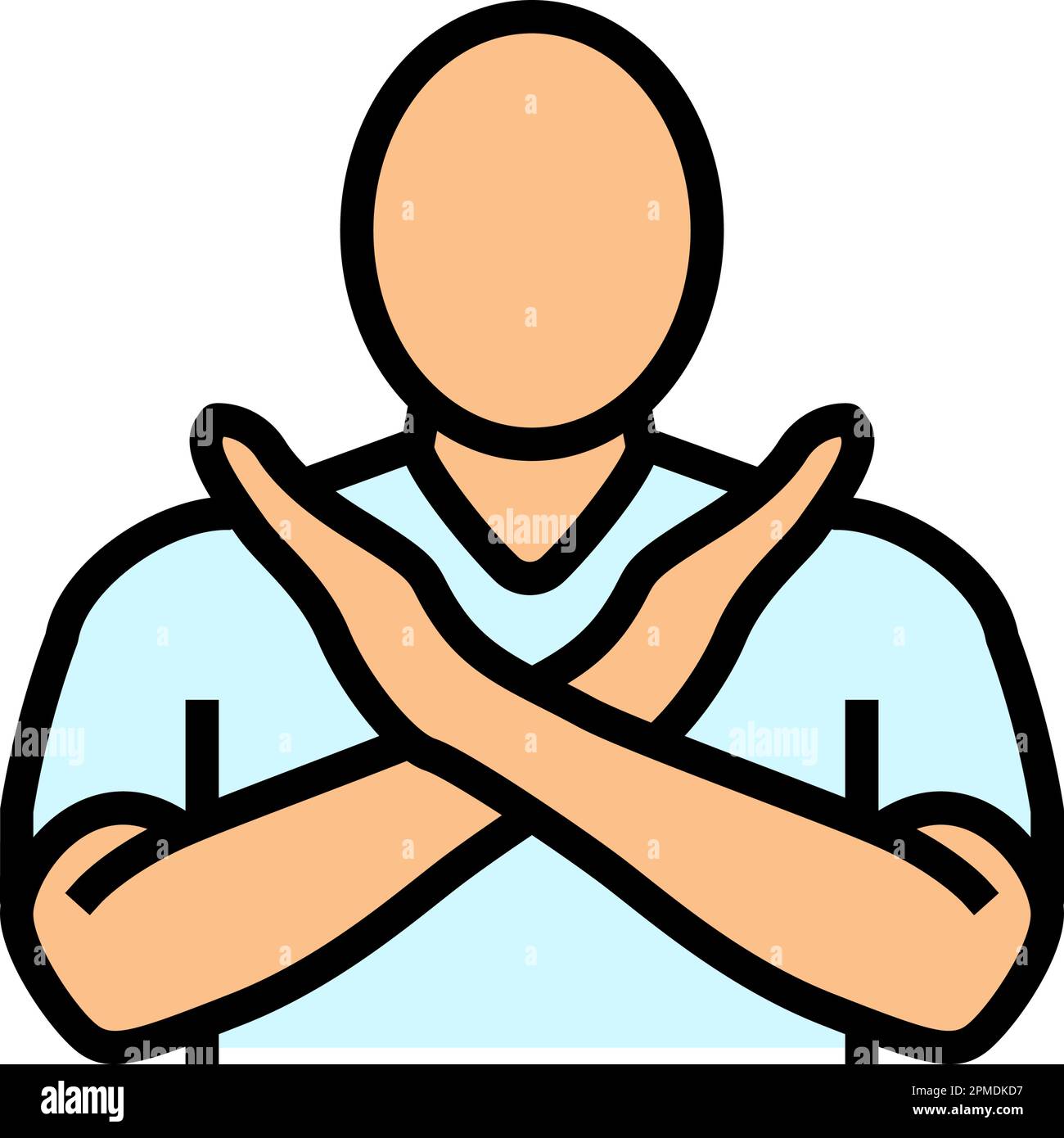 protection hand color icon vector illustration Stock Vector Image & Art ...