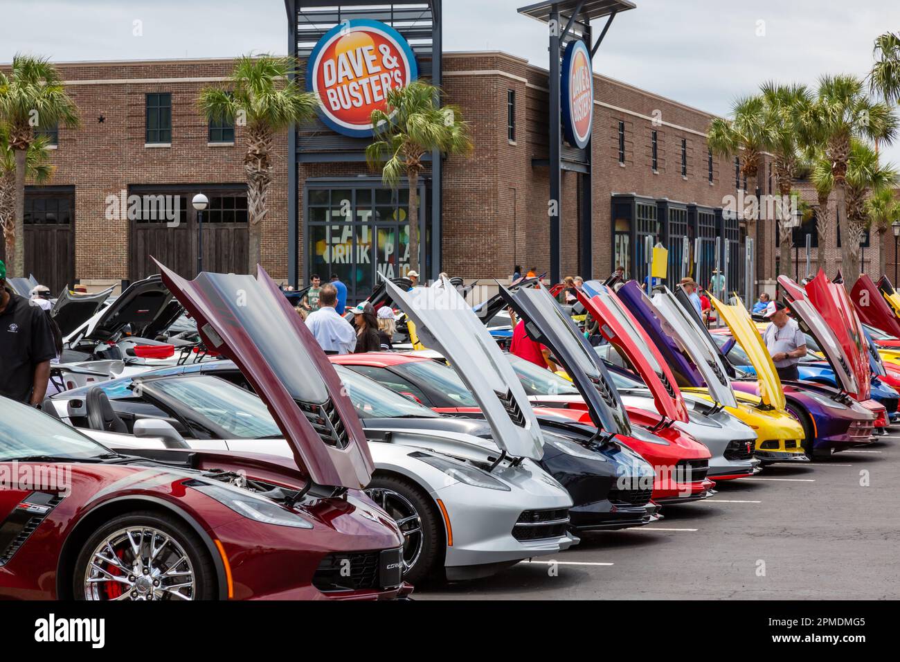 The 2022 Corvettes at the Beach Car Show, held in front of Dave ...