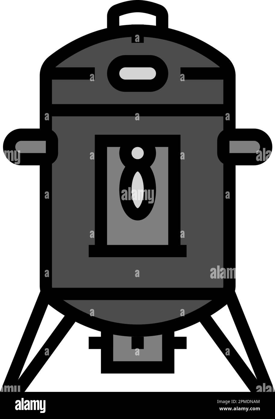 Smoker grill Black and White Stock Photos & Images - Alamy