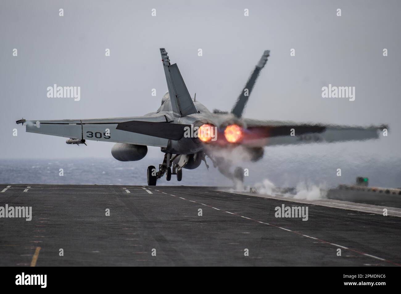 230408-N-DU622-1091 PHILIPPINE SEA (April 8, 2023) An F/A-18E Super Hornet from the “Kestrels ...