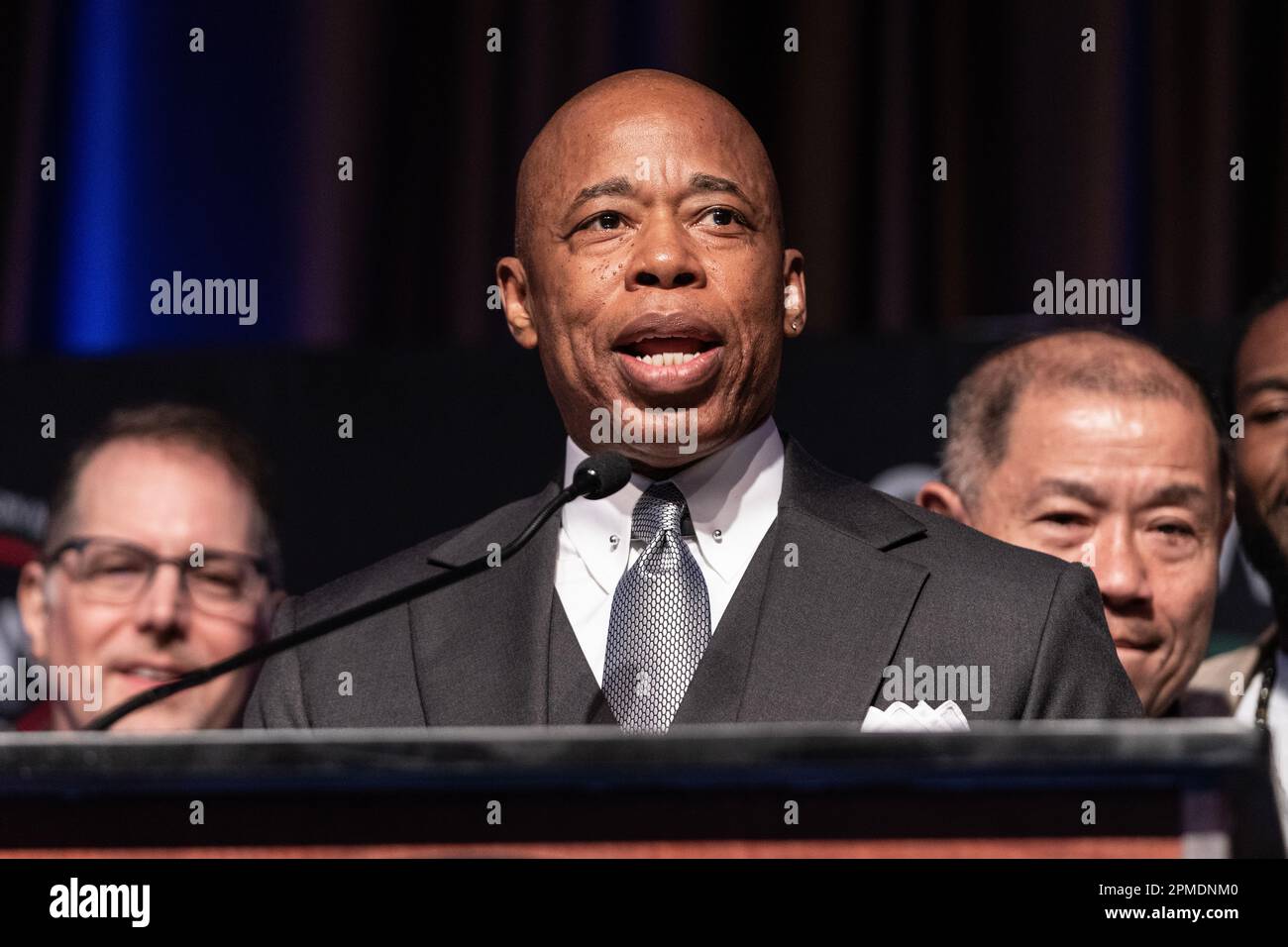 Mayor Eric Adams speaks during NAN 2023 Convention at Sheraton Times ...