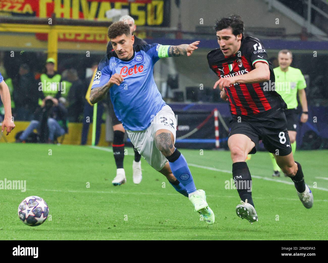 Milano, Lombardia, Italy. 12th Apr, 2023. Giovanni Di Lorenzo of SSC ...