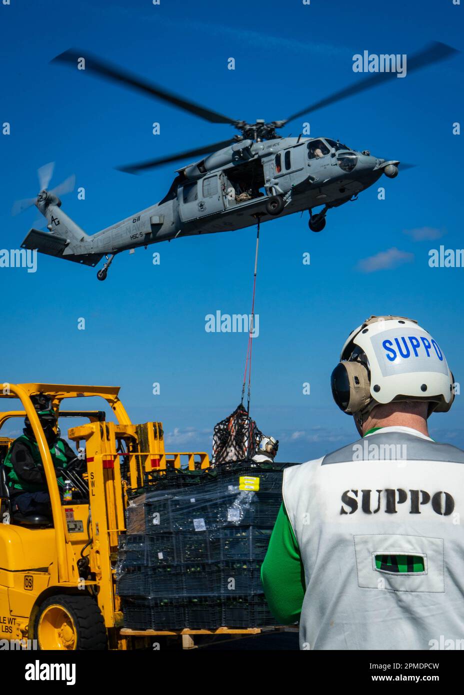 230410-N-EL850-2014 IONIAN SEA (April 10, 2023) An MH-60S Nighthawk ...