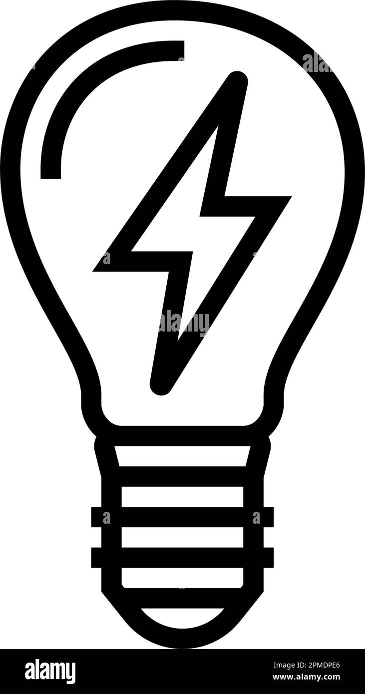 power electricity line icon vector illustration Stock Vector Image ...