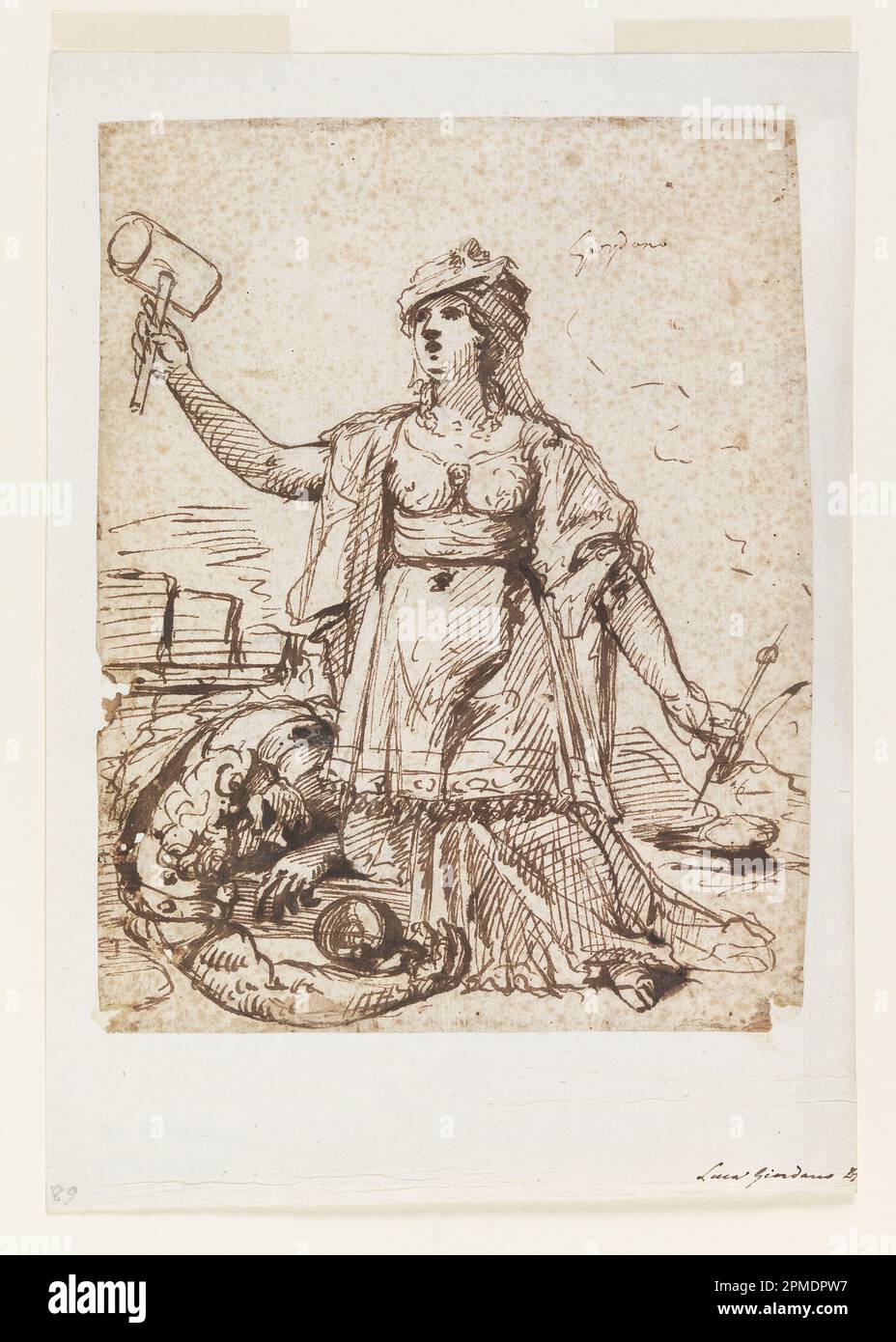 Drawing, Jael and Sisera; After Luca Giordano (Italian, 1634 - 1705 ...