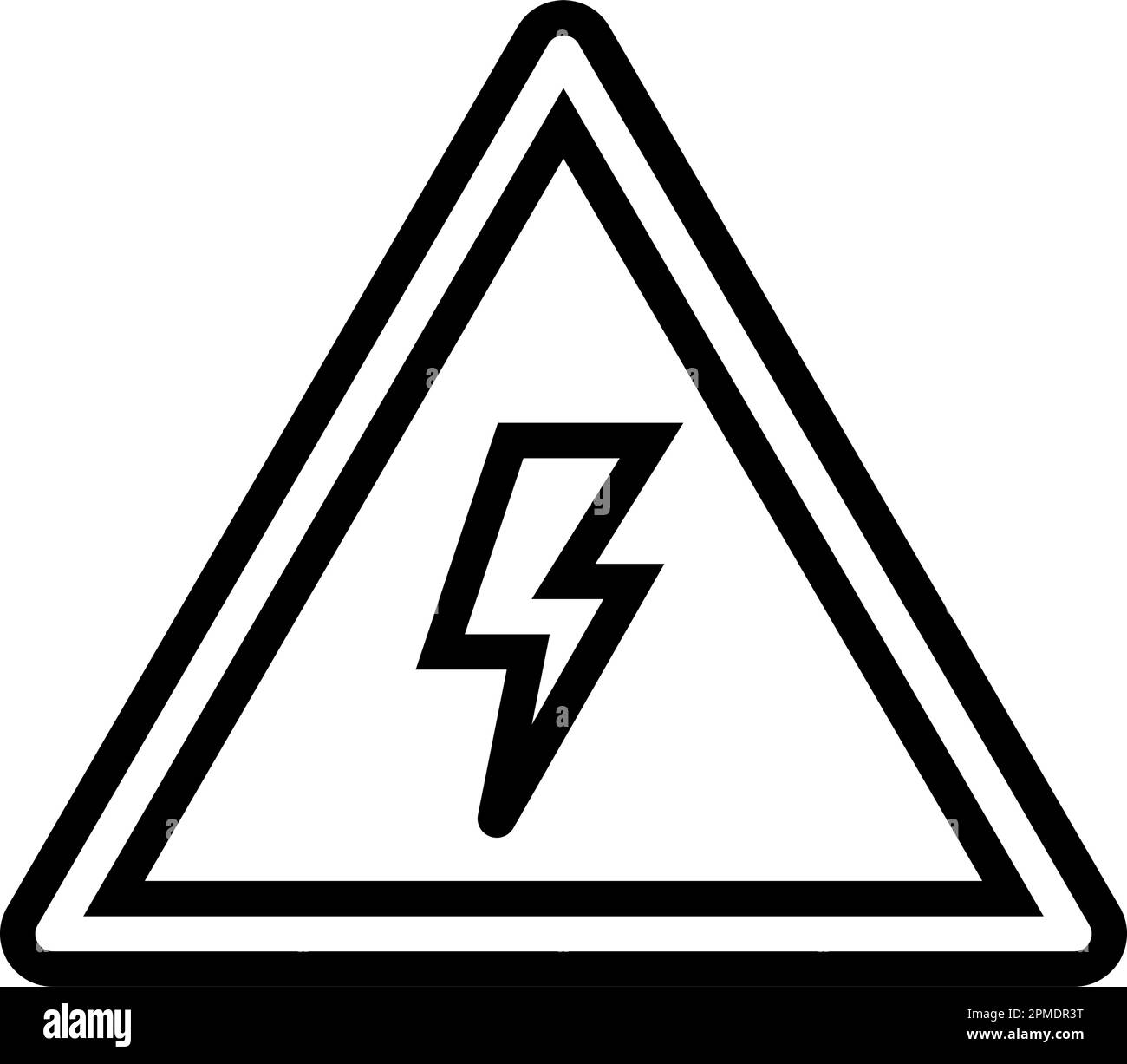 risk electricity line icon vector illustration Stock Vector Image & Art ...