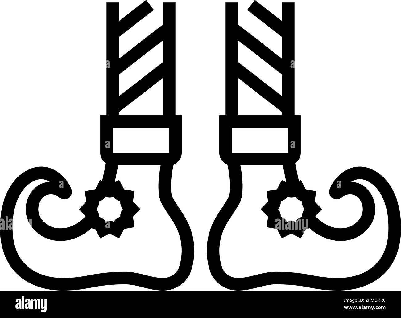feet elf cute line icon vector illustration Stock Vector Image & Art ...