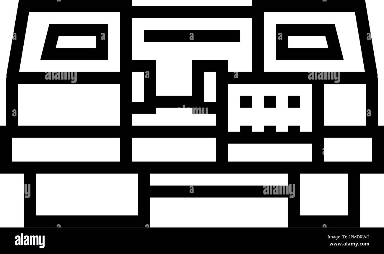 cnc machine tool work line icon vector illustration Stock Vector Image ... cnc machine tool work line icon vector illustration Stock Vector Image ...