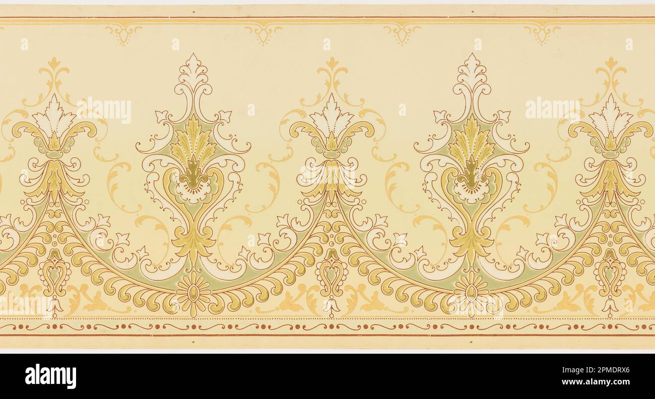 Frieze (USA); machine-printed paper, liquid mica; 204.5 x 49.5 cm (80 1 ...