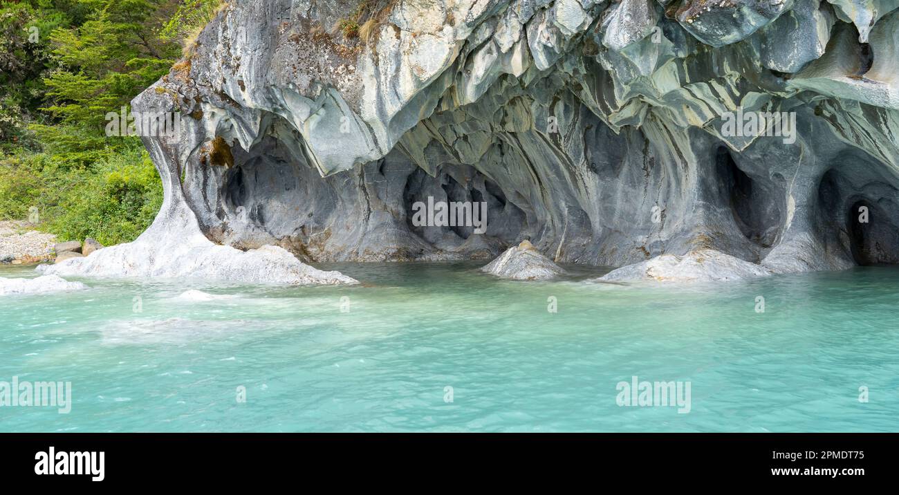 Marble Caves on Lake General Carrera, Patagonia, Chile Stock Photo - Alamy