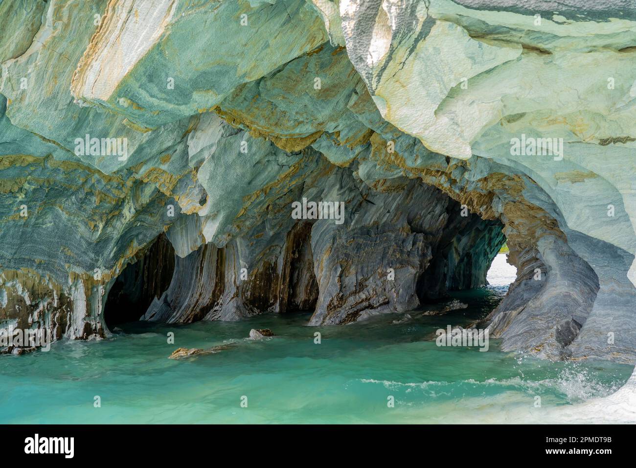 Marble Caves on Lake General Carrera, Patagonia, Chile Stock Photo - Alamy