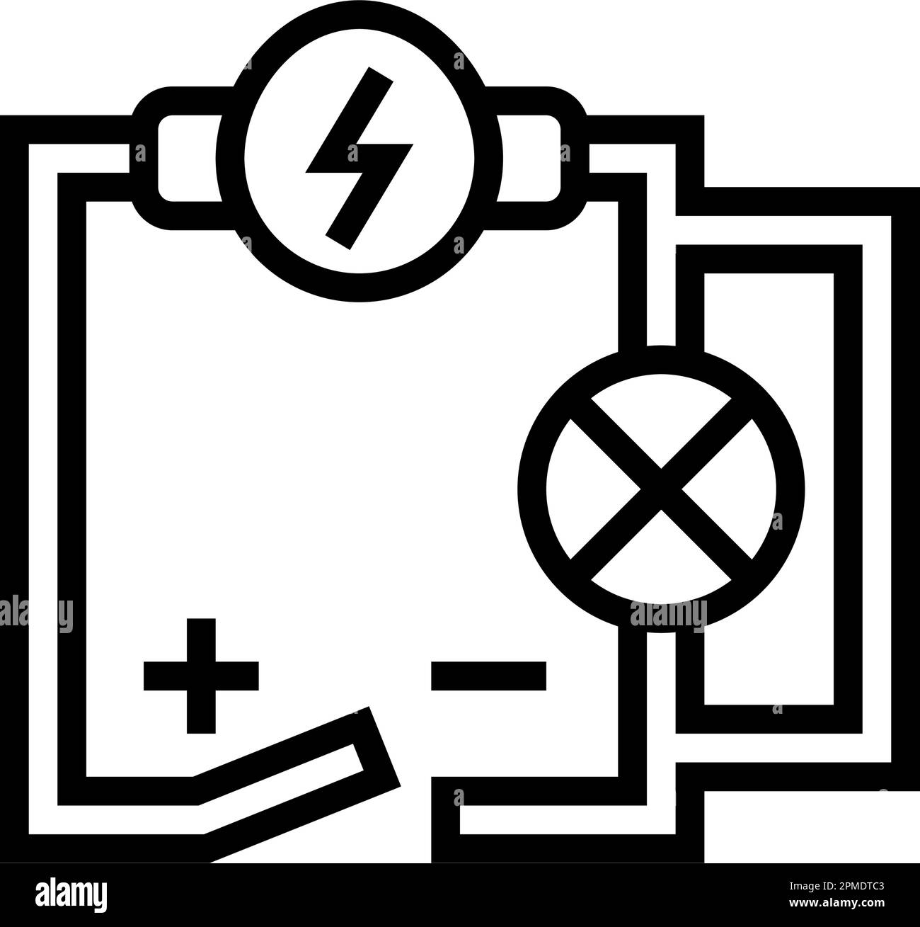 electrical circuit tool work line icon vector illustration Stock Vector ...