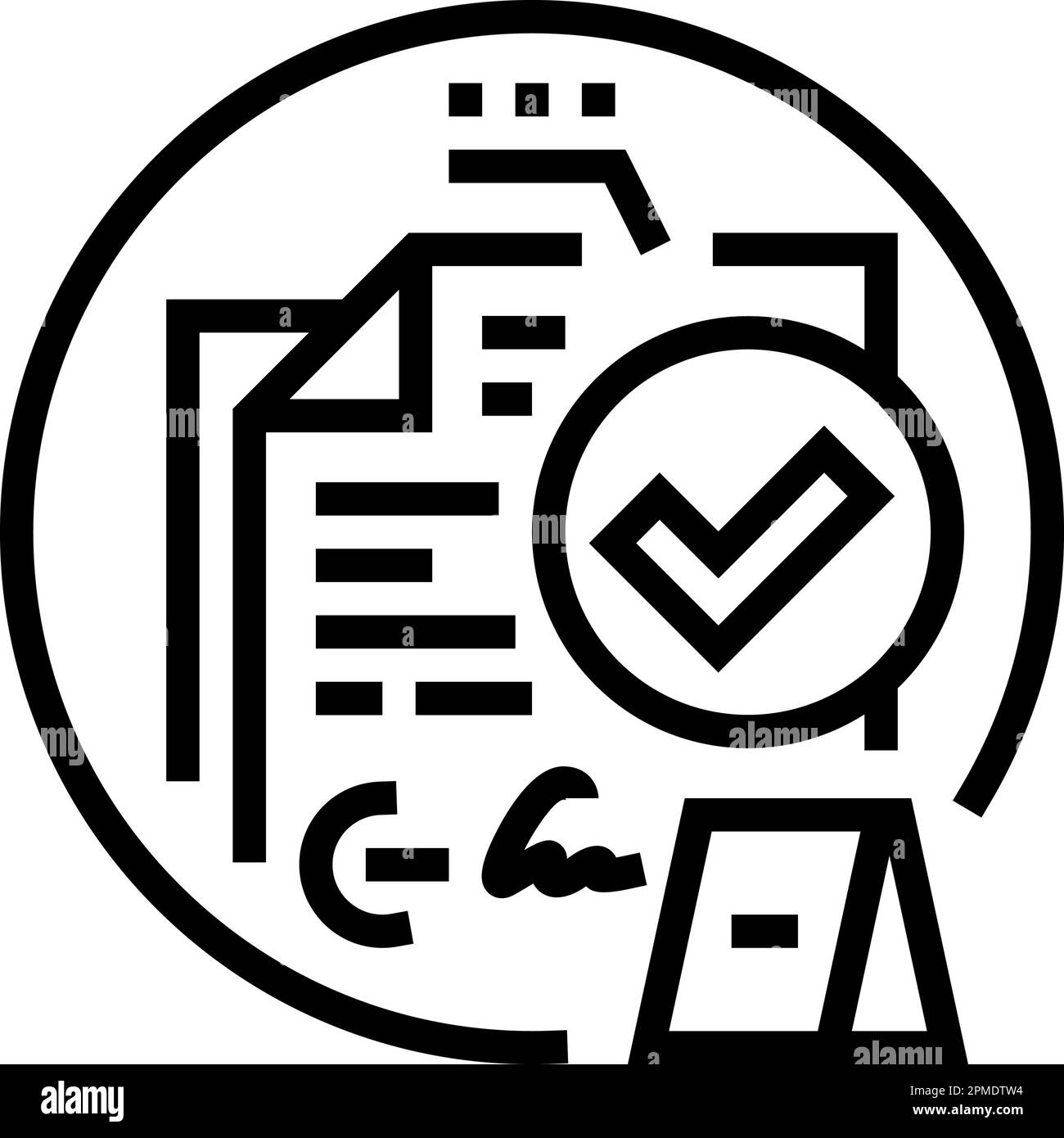 corroborating evidence crime line icon vector illustration Stock Vector ...