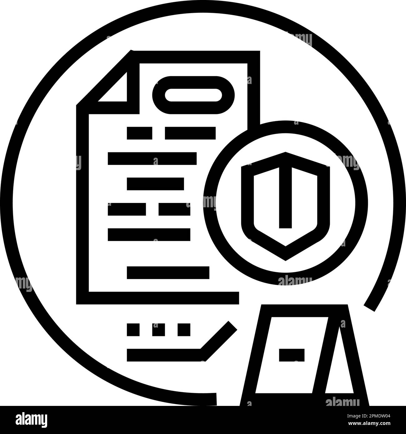 exculpatory evidence crime line icon vector illustration Stock Vector ...