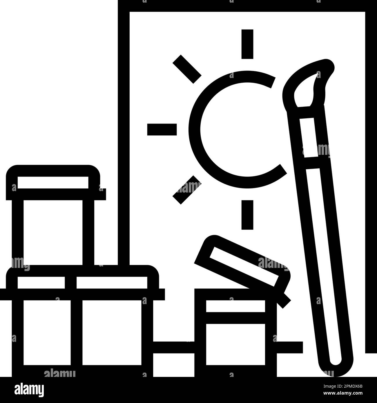 art child fun line icon vector illustration Stock Vector Image & Art ...