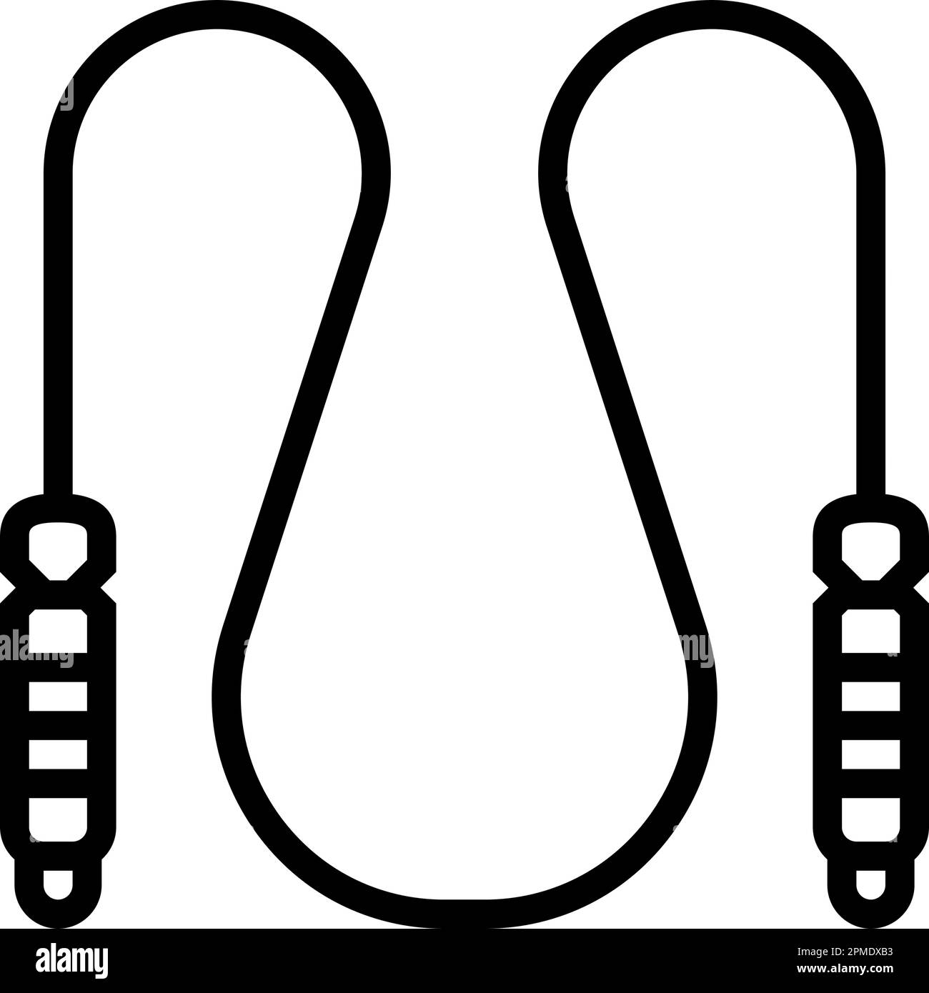 jumping rope child fun line icon vector illustration Stock Vector Image ...