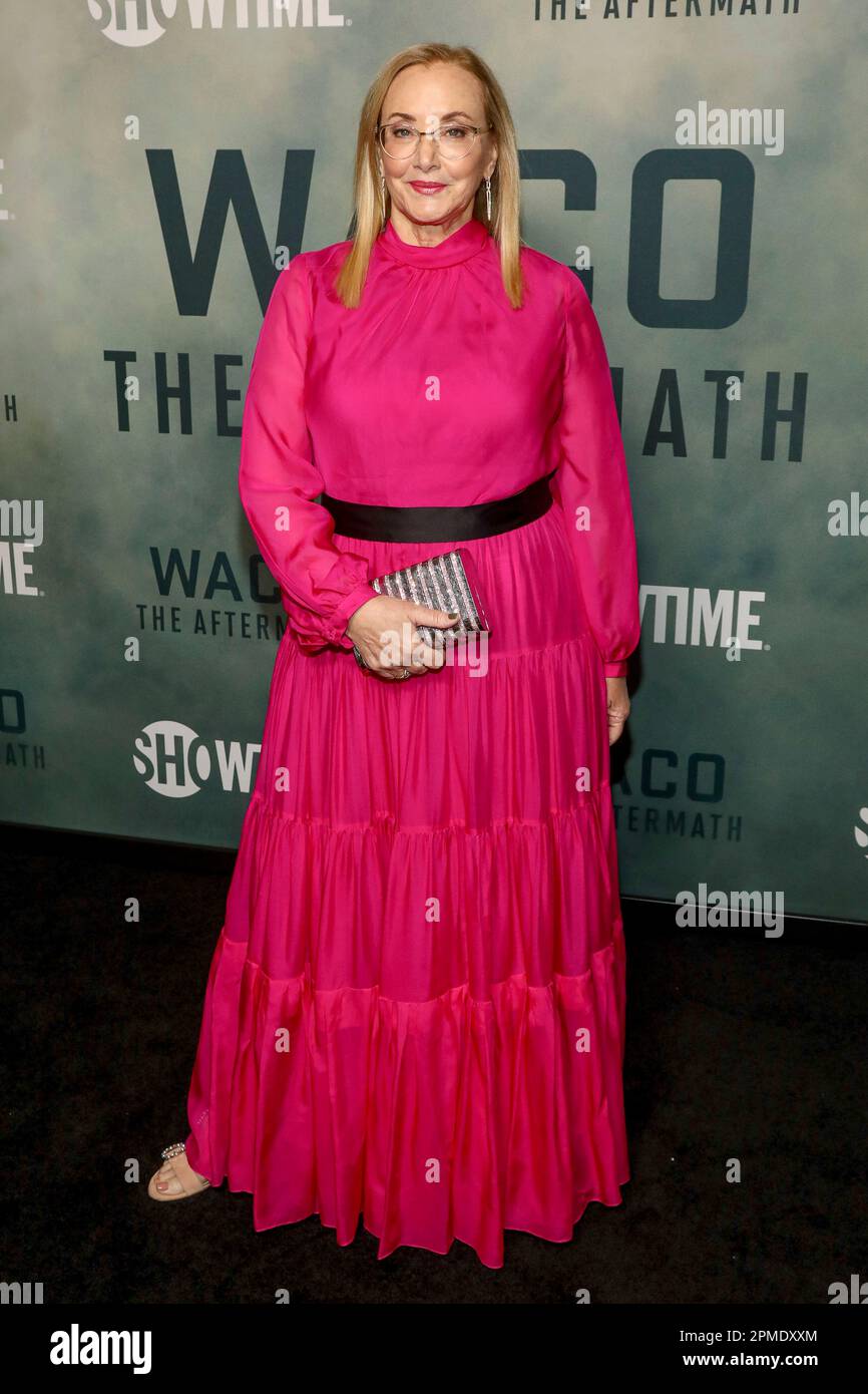 Actor J. Smith-Cameron attends the Showtime premiere of "Waco: The ...