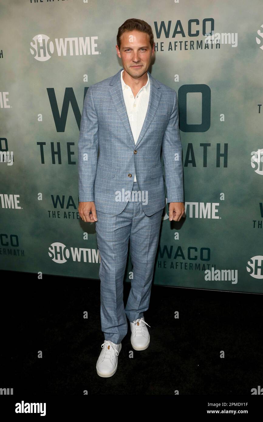 Actor Michael Cassidy attends the Showtime premiere of "Waco: The ...