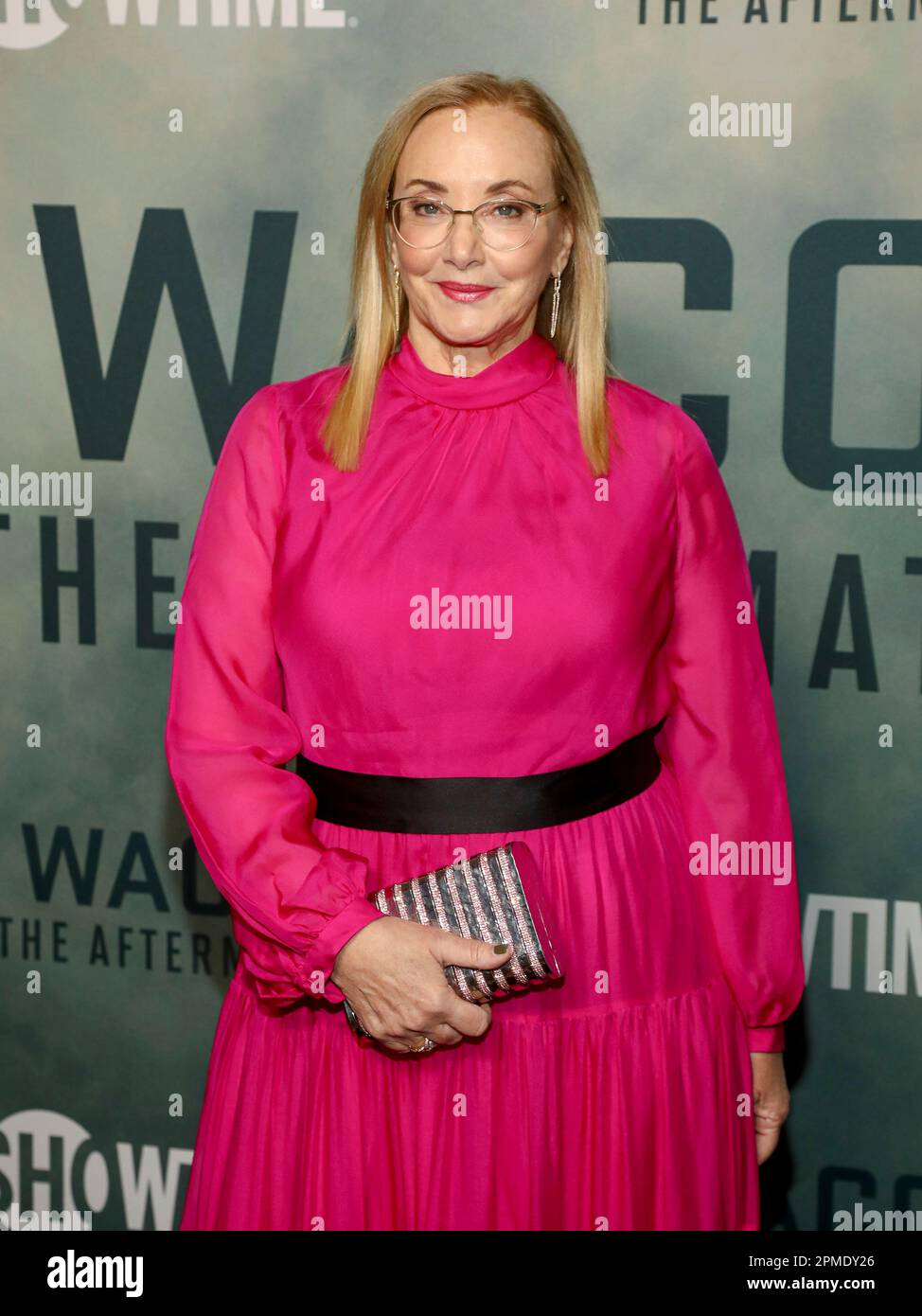 Actor J. Smith-Cameron attends the Showtime premiere of "Waco: The ...