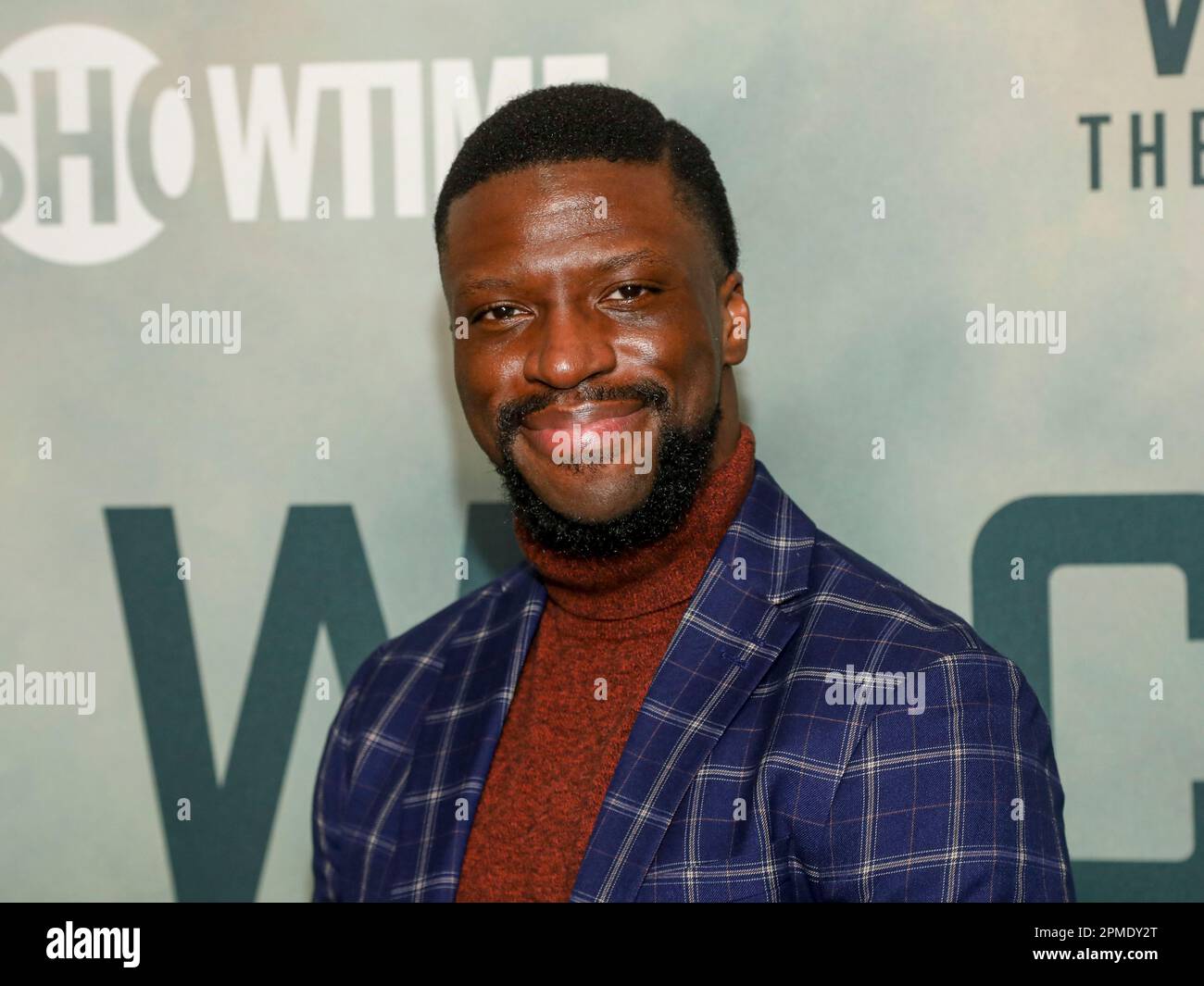Actor Michael Luwoye attends the Showtime premiere of "Waco: The ...