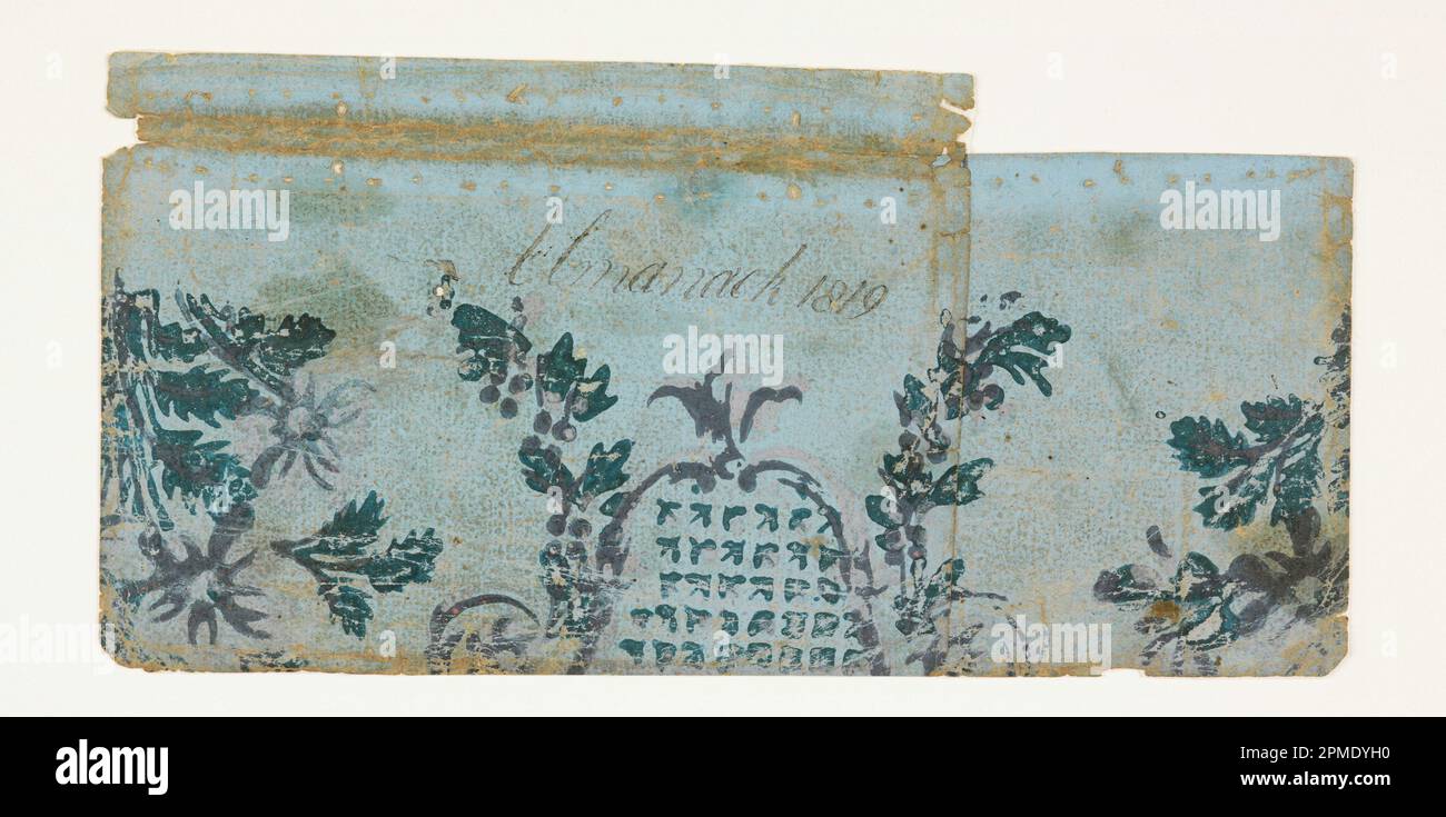 Sidewall (England); block-printed, distemper colors, handmade paper; 26 ...