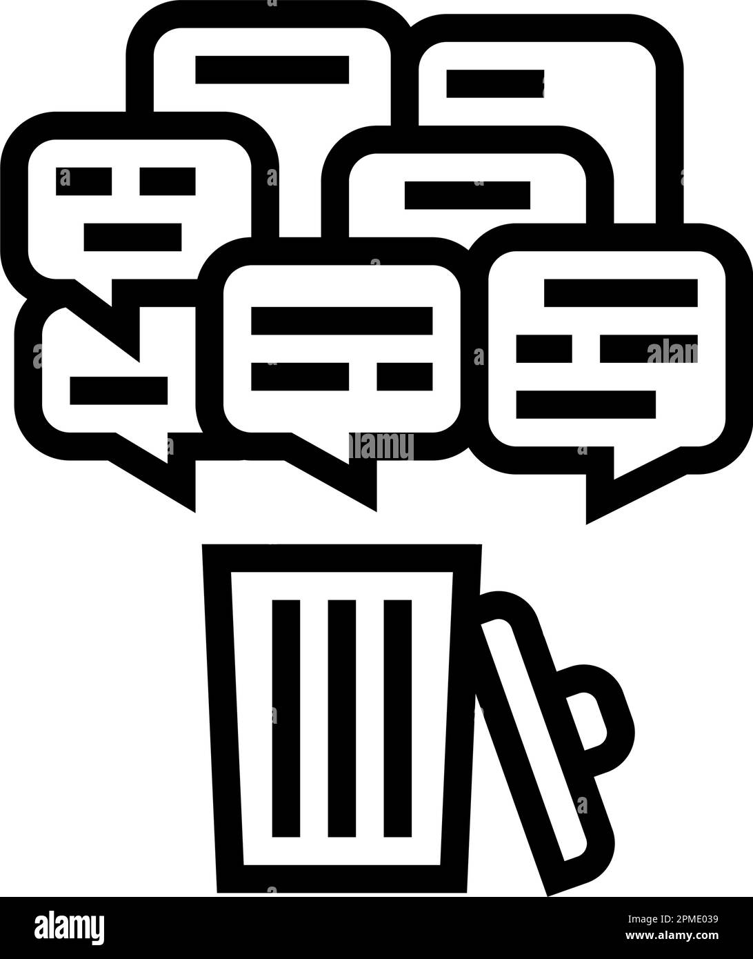 chat delete line icon vector illustration Stock Vector Image & Art - Alamy chat delete line icon vector illustration Stock Vector Image & Art - Alamy