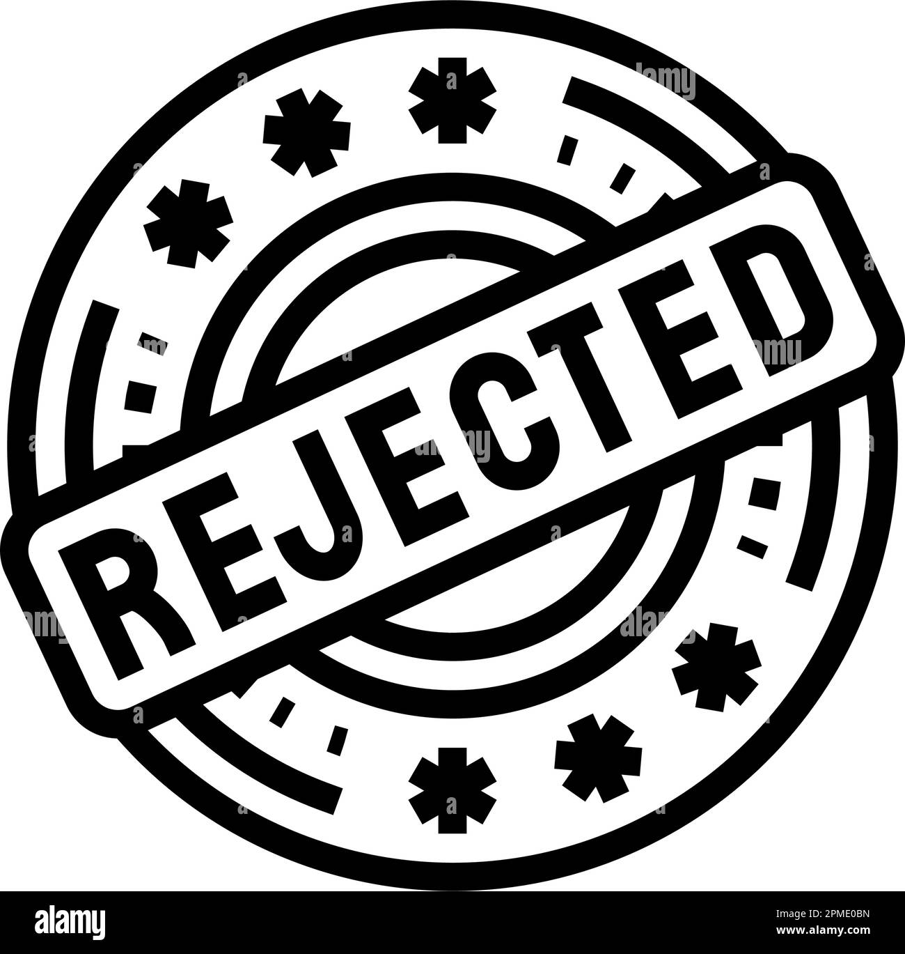stamp rejected line icon vector illustration Stock Vector Image & Art ... stamp rejected line icon vector illustration Stock Vector Image & Art ...