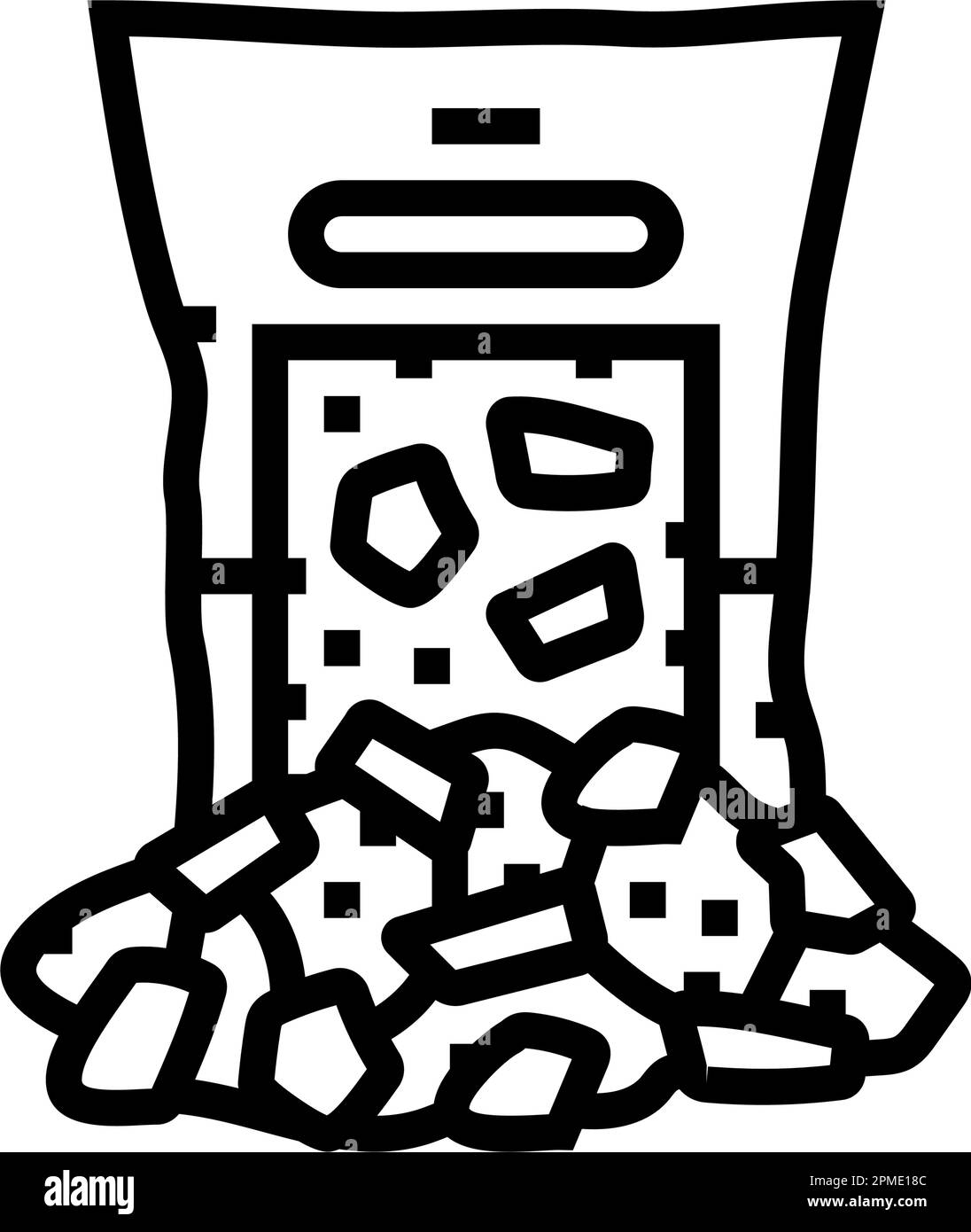 chips smoker line icon vector illustration Stock Vector Image & Art - Alamy