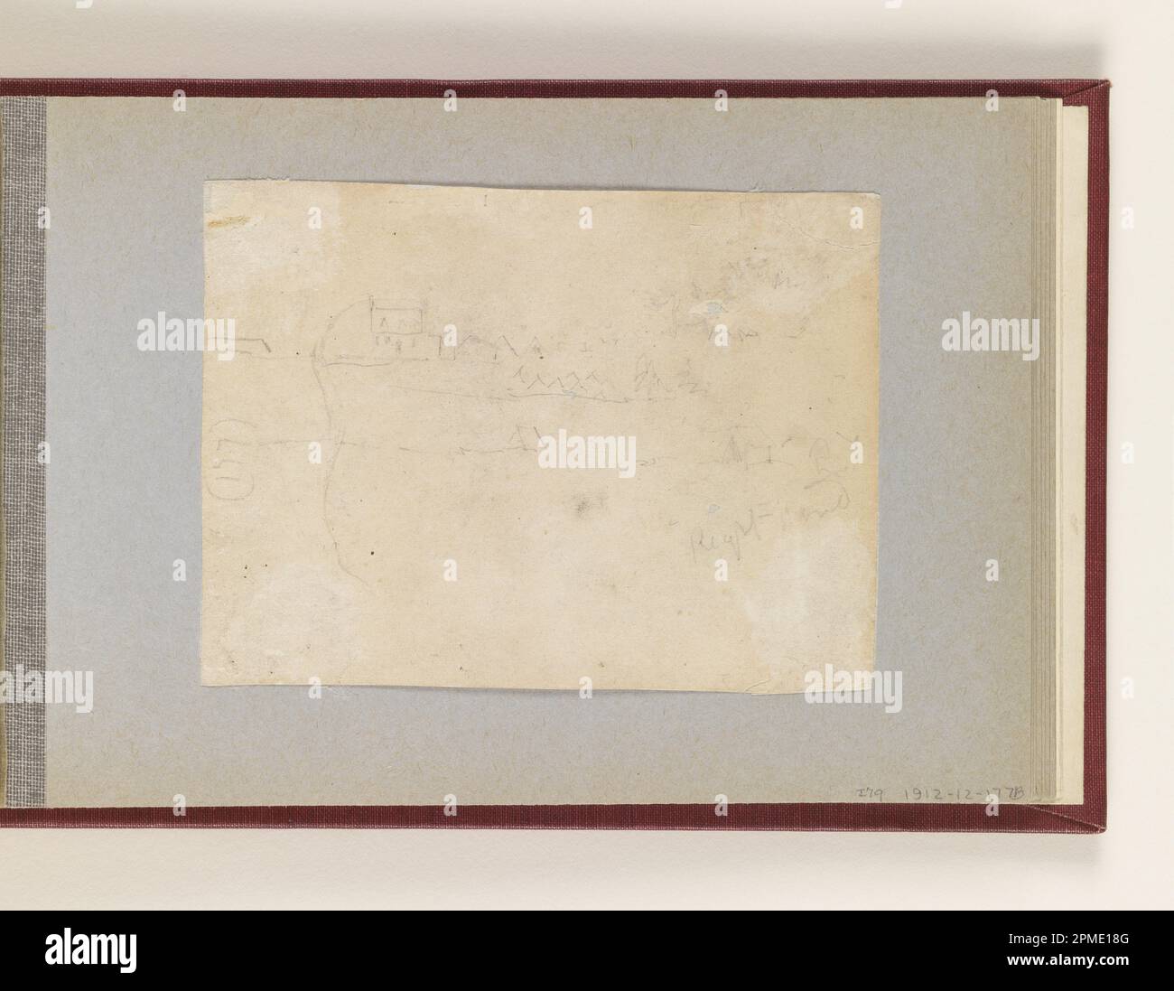 Drawing, Army Camp with Buildings and Tents; Winslow Homer (American ...