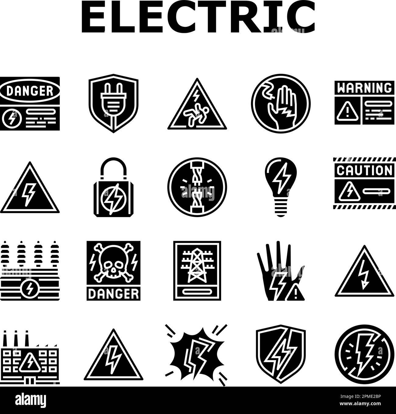 Power grid lightning Black and White Stock Photos & Images - Alamy