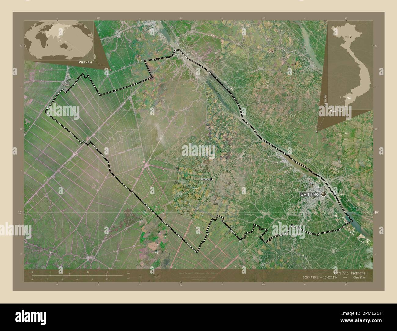 Can Tho, city|municipality|thanh pho of Vietnam. High resolution ...