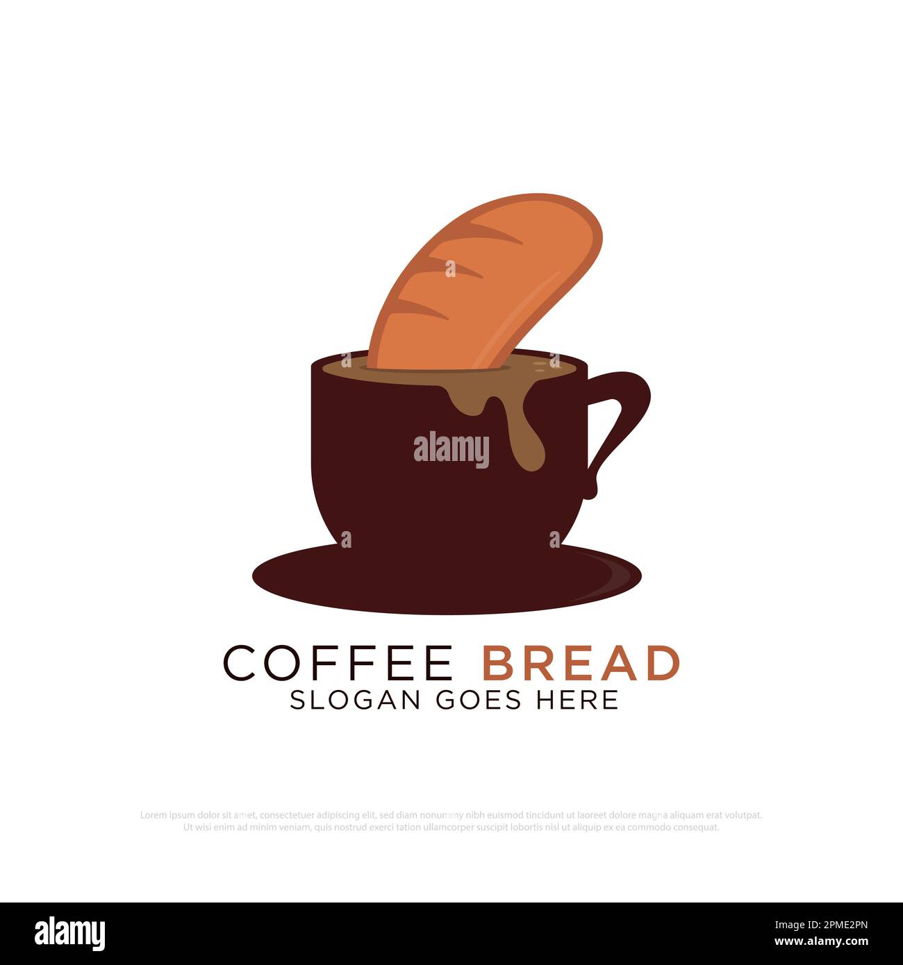 Coffee and Bread logo design vector,best for food and beverages cafe or ...