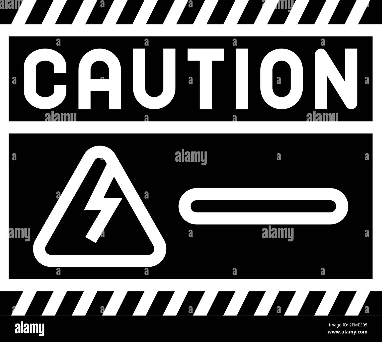 Power grid caution Cut Out Stock Images & Pictures - Alamy