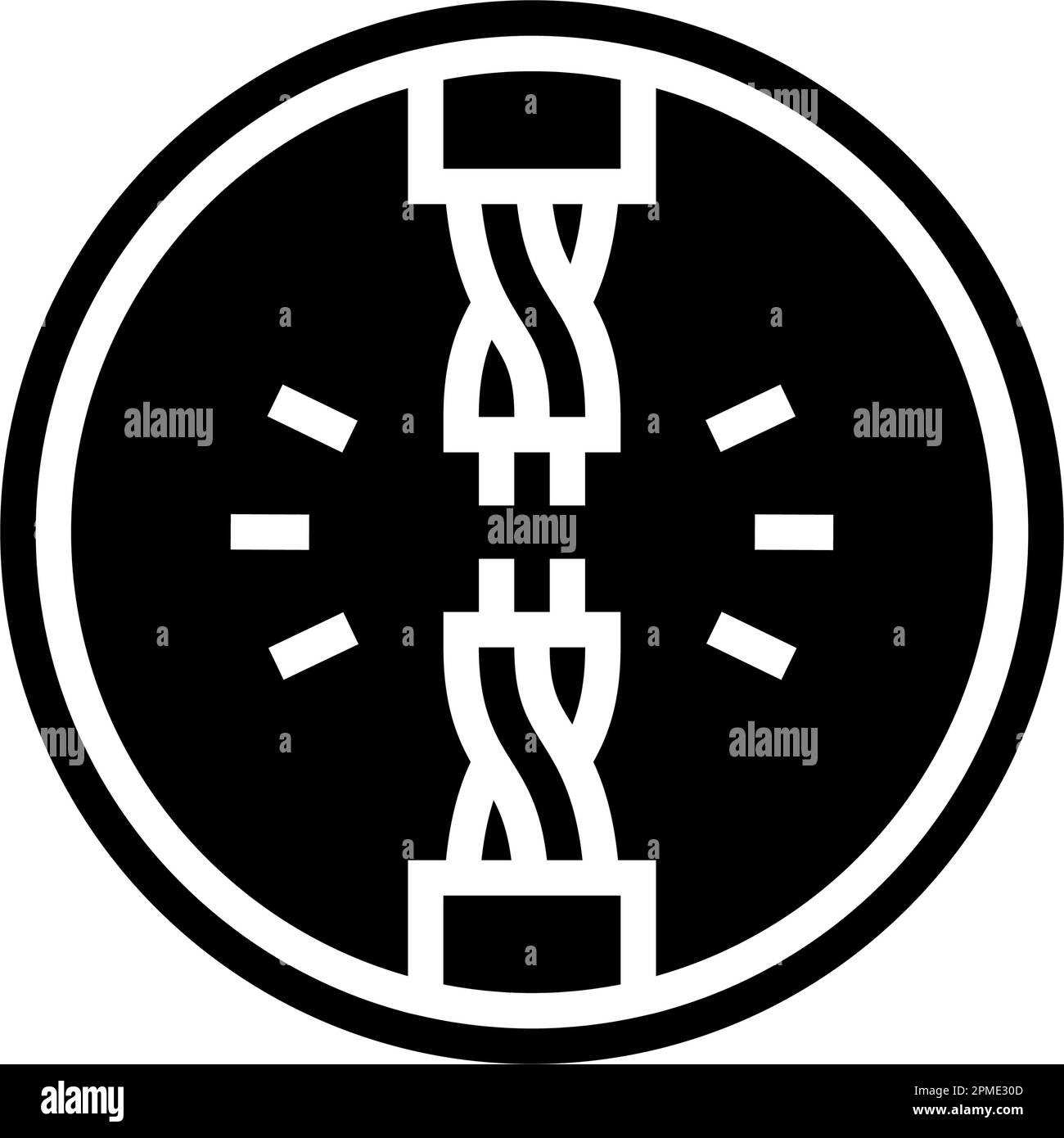 shock electricity glyph icon vector illustration Stock Vector Image ...