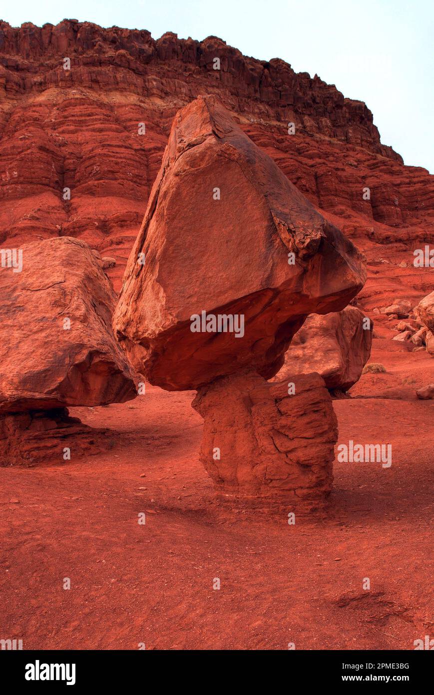 Eroded and balanced rocks in northern Arizona Stock Photo - Alamy