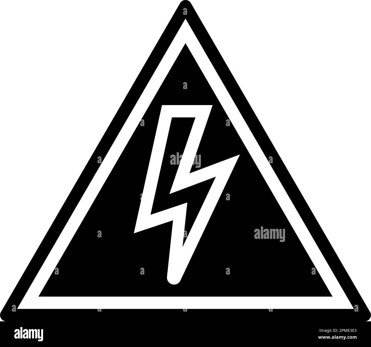 risk electricity glyph icon vector illustration Stock Vector Image ...