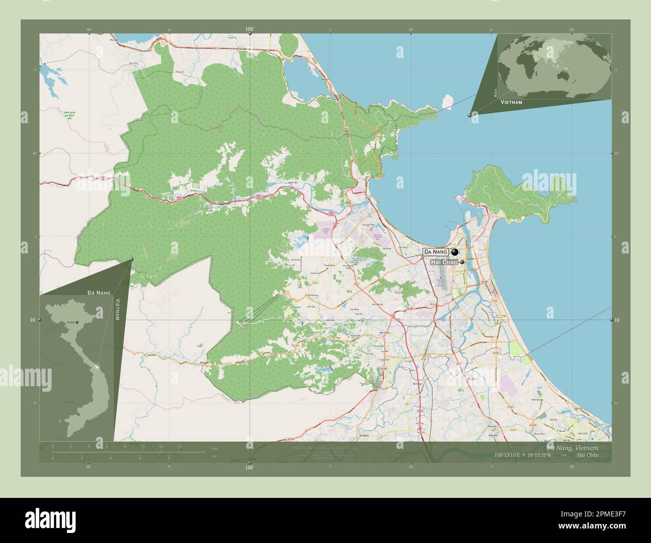 a Nang, city|municipality|thanh pho of Vietnam. Open Street Map ...