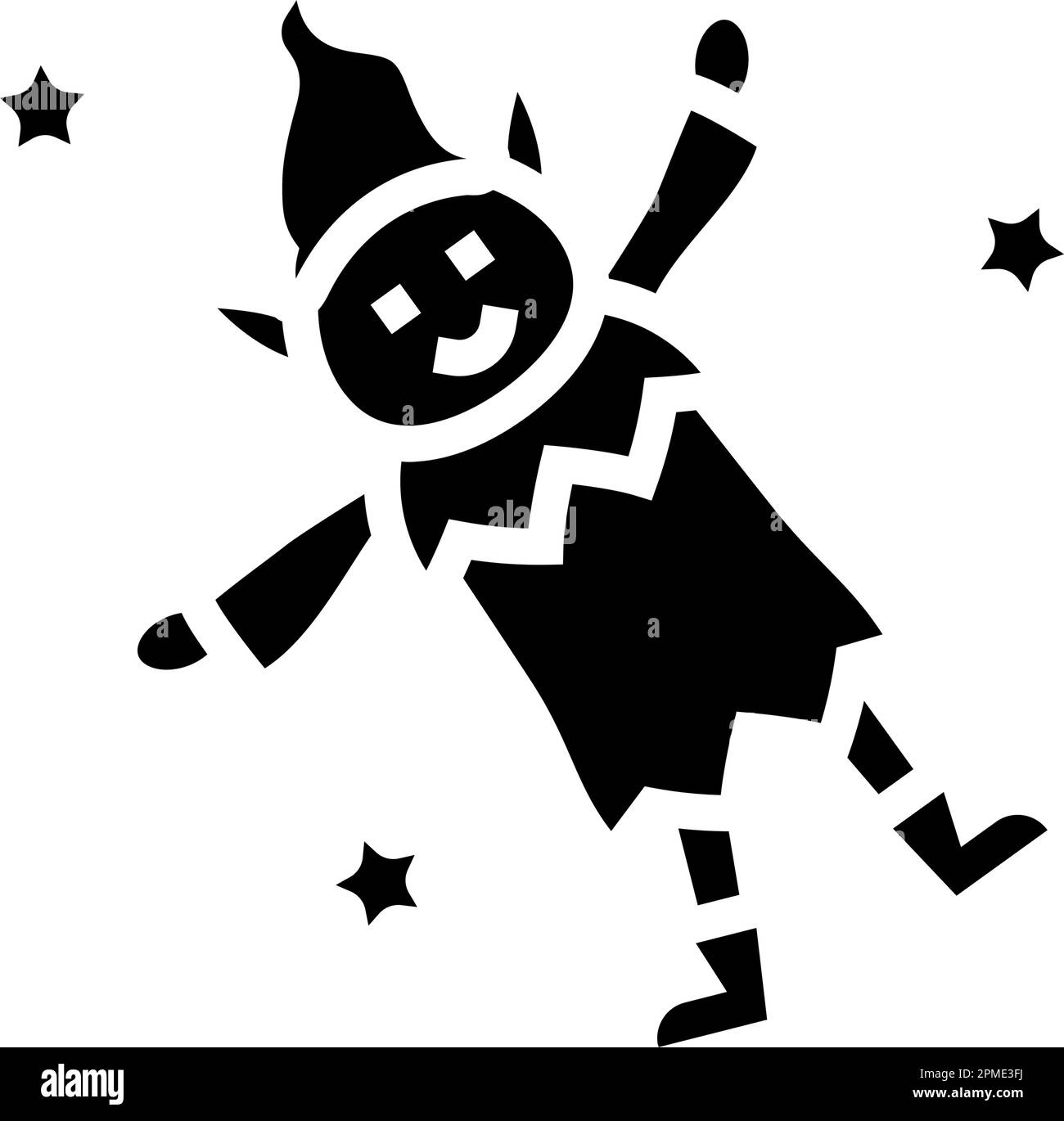 elf funny glyph icon vector illustration Stock Vector Image & Art - Alamy