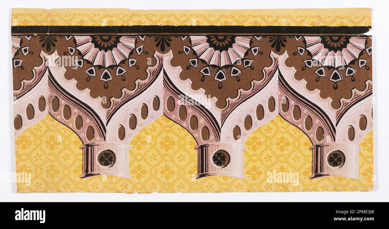 Frieze (France); block-printed on joined sheets of paper; 83.5 x 43 cm ...